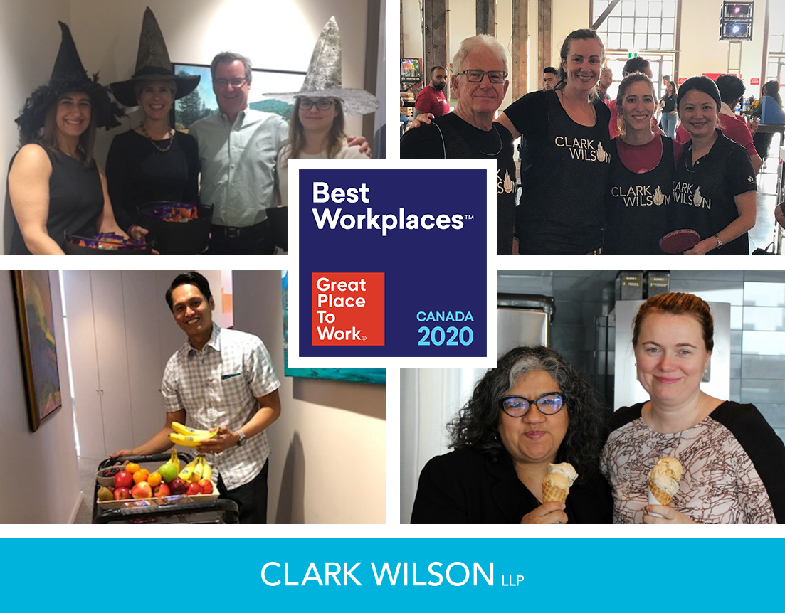 Clark Wilson Named One of Canada's Best Workplaces in 2020