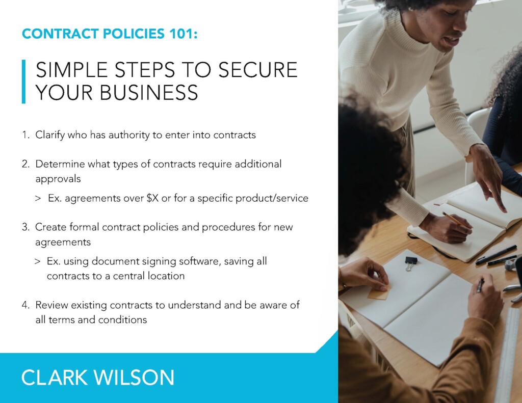 Creating Contract Policies for BC Businesses: 4 Simple Steps to Protect ...
