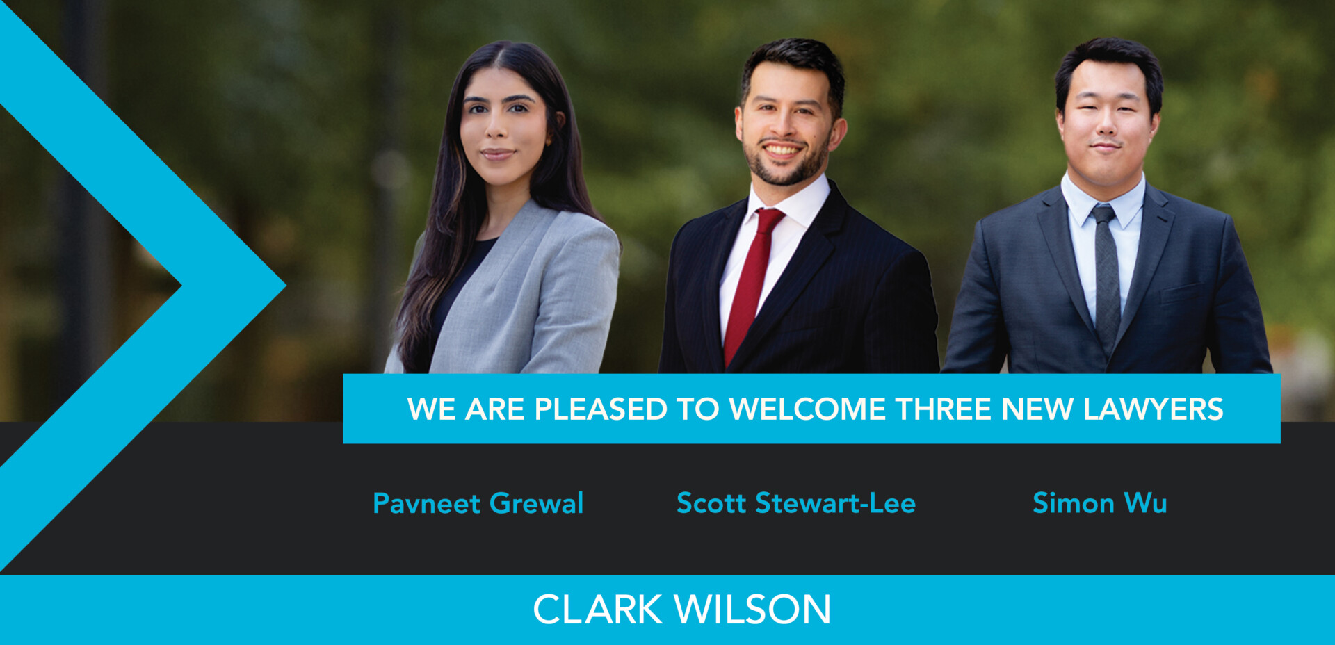 Clark Wilson Welcomes Three New Associates